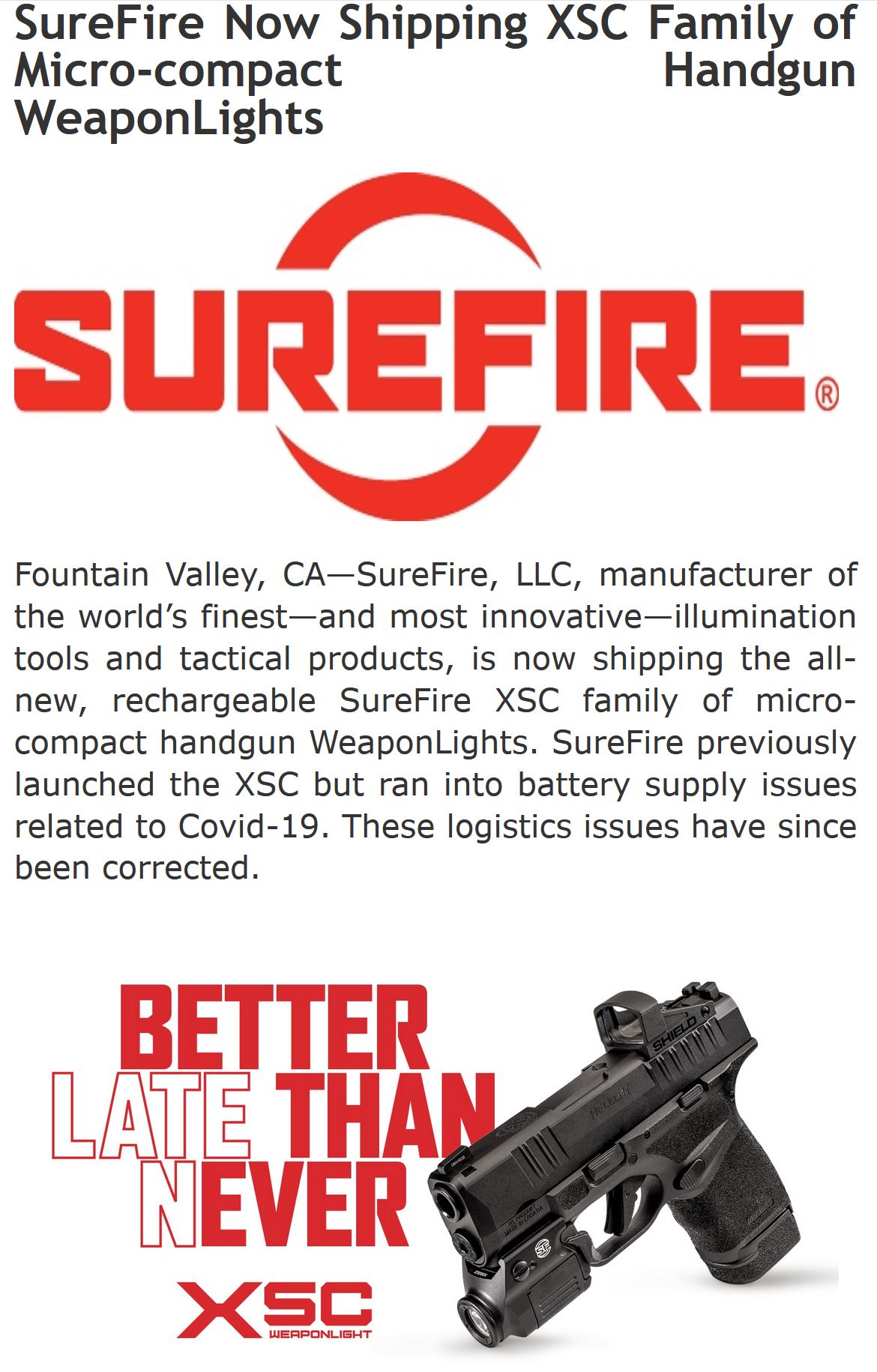 What's the deal with Surefire?